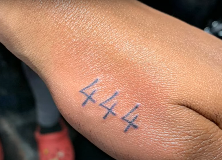 444 Tattoo Meaning and Symbolism - Meaning About